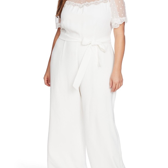 CeCe | Pants & Jumpsuits | Elegant White Jumpsuit | Poshmark